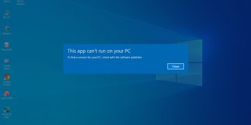 This App Can’t Run on Your PC, check with the software publisher - SAS ...